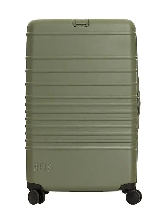 BEIS Béis The Large Check-in Roller Suitcase - In Olive