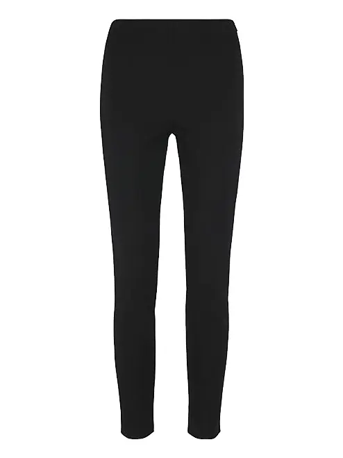 Whistles Skinny-leg High-rise Stretch-cotton Trousers - Black