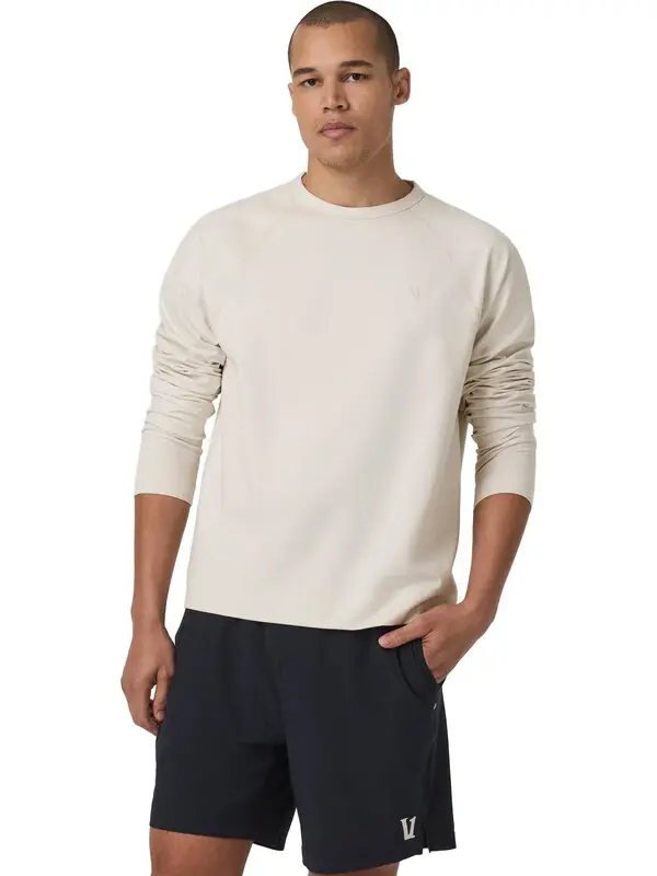 Vuori Crew Neck T-shirt - Ivory Heather