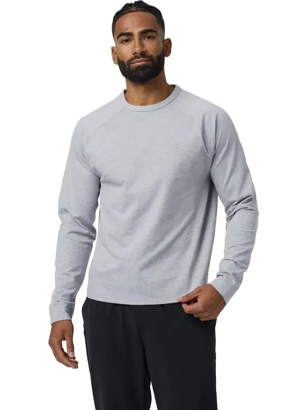 Vuori Crew Neck T-shirt - Light Heather Grey
