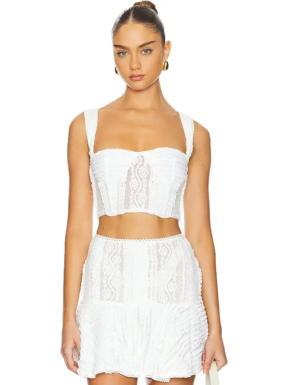 Charo Ruiz Ibiza Bia Top - White Tannis