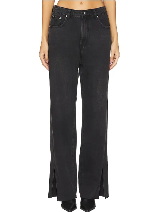 ONETEASPOON Low Slung Straight Leg Billie Jeans - Faded Black