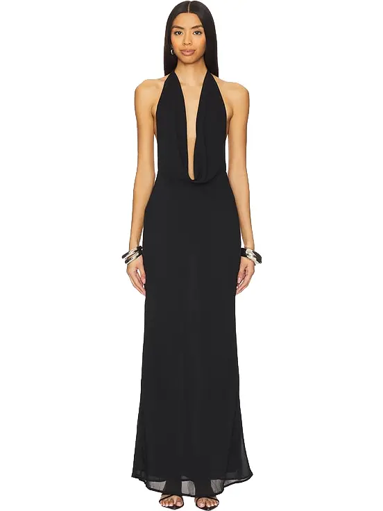 RUNAWAY THE LABEL X Lexie Maxi Dress - Black