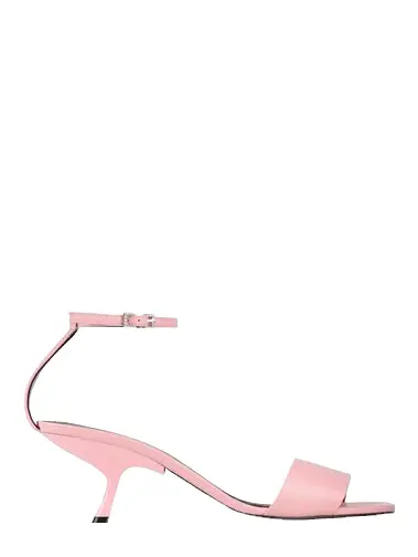EVANGELIE SMYRNIOTAKI X SERGIO ROSSI Leather Sandals - Pink