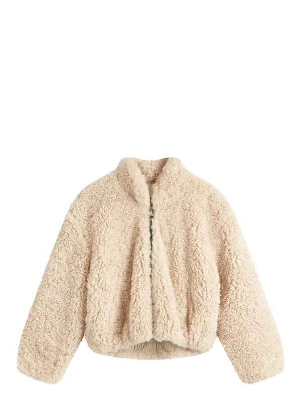 Isabel Marant Anasta Teddy Jacket - Ecru