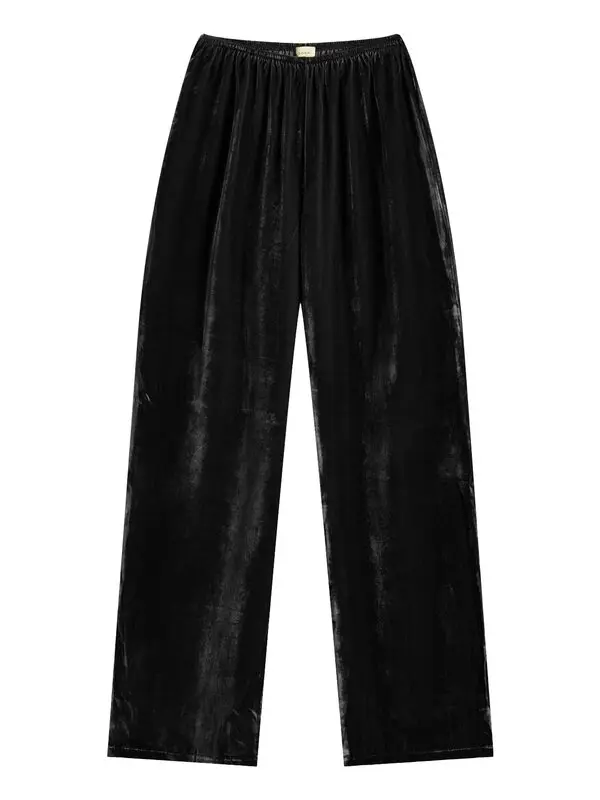 Donni. Velvet Simple Pants - Jet