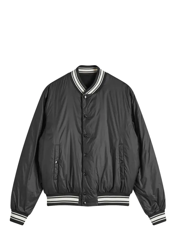 Moncler Recycled Matte Longue Saison Bouchet Bomber Jacket - Black