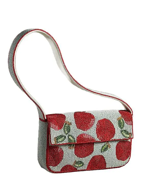 Anthropologie The Fiona Beaded Bag: Food & Drink Edition - Apple