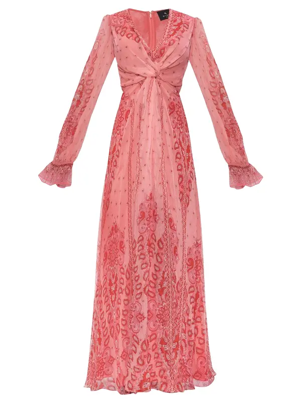 Etro Printed Maxi Dress - Pink