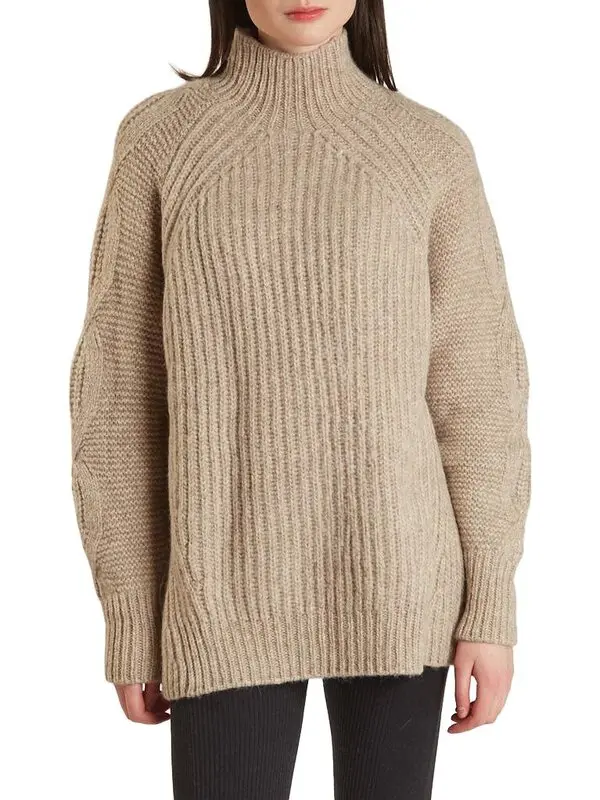 OYUN Lori Funnel Neck Tunic - Sable