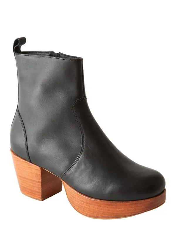 FORTRESS Charli Platform Clog Boots - Black