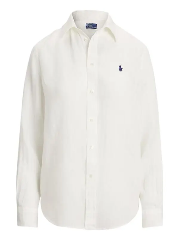 Ralph Lauren Classic Fit Linen Shirt - Classic Oxford White