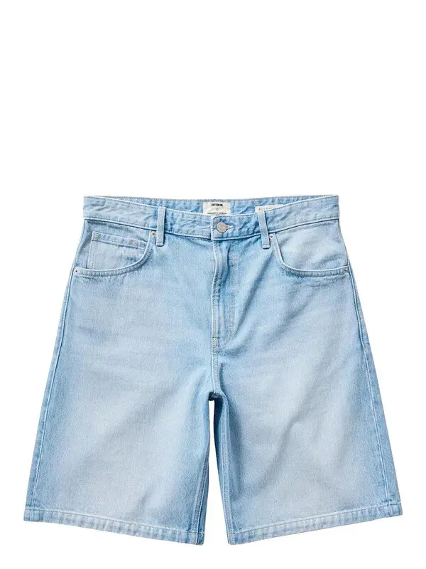 COTTON ON Baggy Denim Short - Polar Blue
