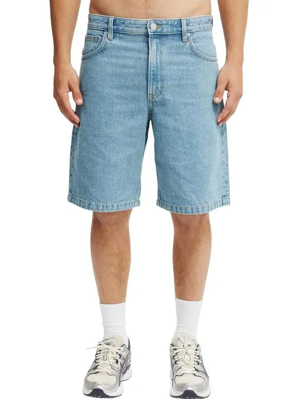 COTTON ON Baggy Denim Short - Verve Blue
