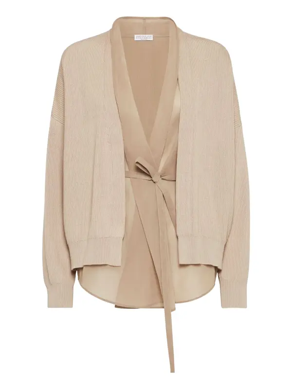 Brunello Cucinelli Layered Cardigan - Neutrals
