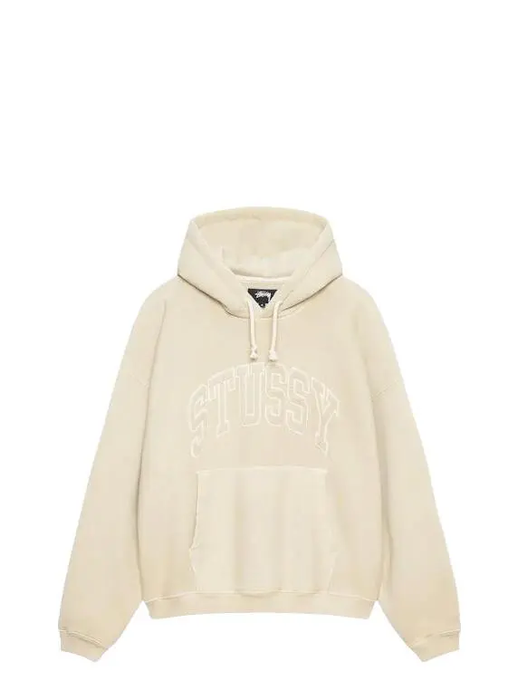 StÜssy Embroidered Relaxed Hoodie - Sand