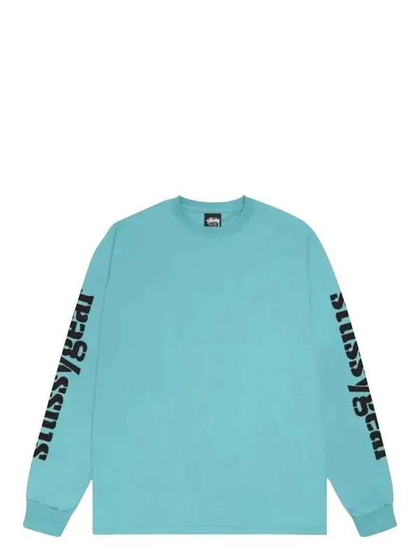 StÜssy Gear Long Sleeve Tee Shirt - Ocean