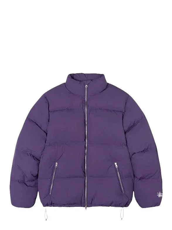 StÜssy Nylon Down Puffer Jacket - Purple
