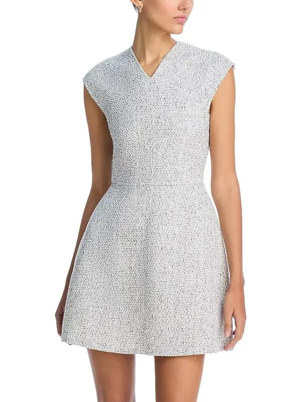 Proenza Schouler White Label Maryam Tweed Mini Dress - Alabaster Multi