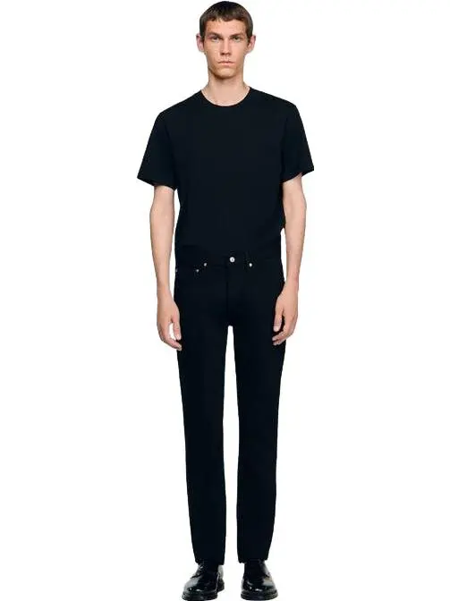 Sandro Slim-fit Five-pocket Jeans - Black