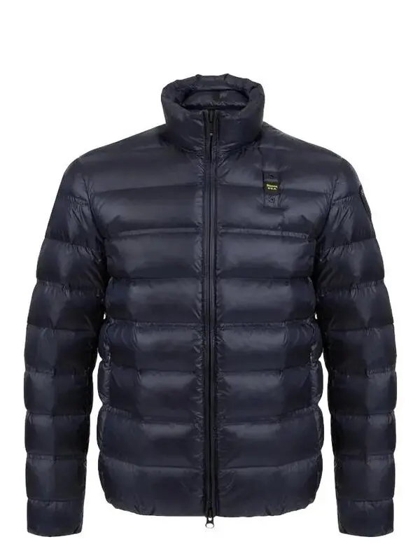 BLAUER. Quilted Down Jacket - Blue