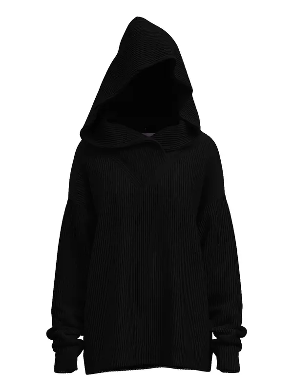 MARGHERITA MACCAPANI Knitted Hoodie - Black