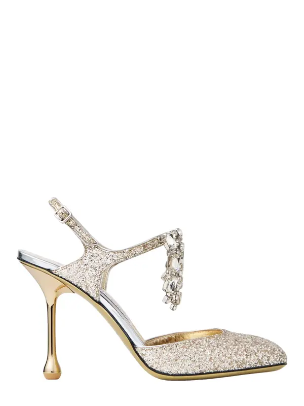 JIMMY CHOO 95mm Verity Pumps - Gold