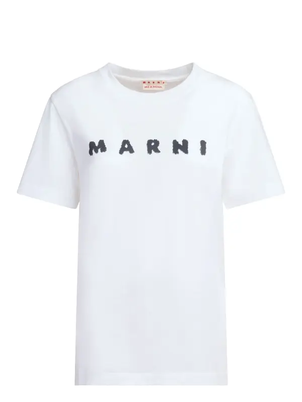 Marni Logo Print T-shirt - White