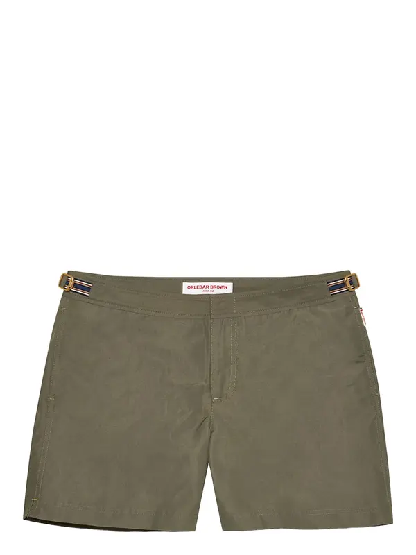 Orlebar Brown Bulldog Linen-blend Swim Shorts - Khaki/stripe