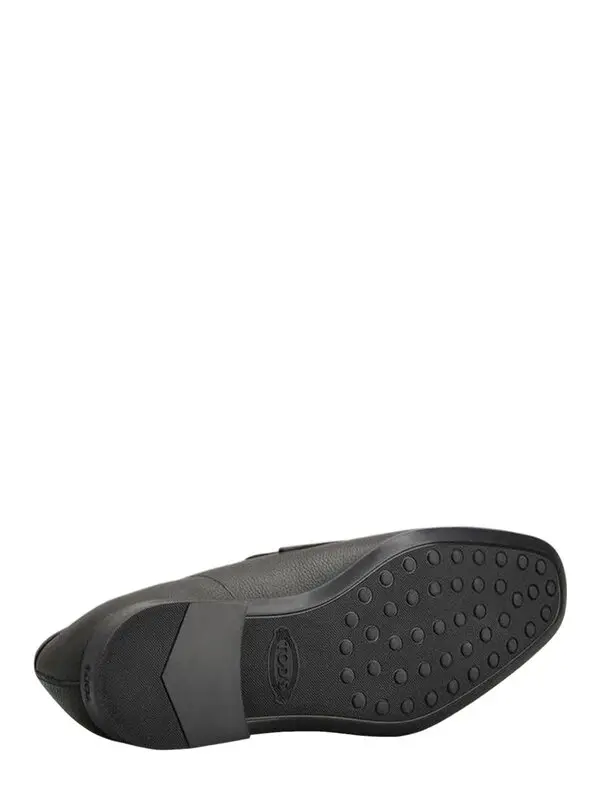 TOD & APOS;S Tod's Mocassino Gomma Leather Loafers - Black