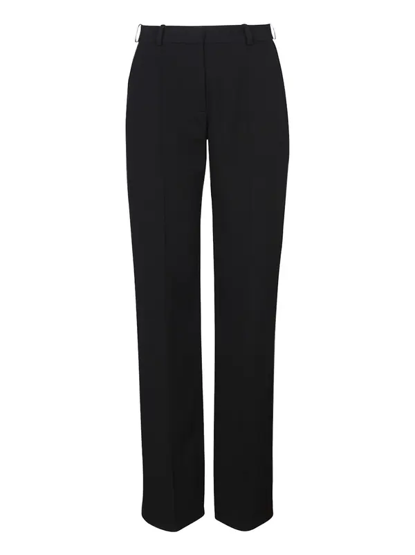 Balmain Pintuck Straight-leg Tailored Pants - Black
