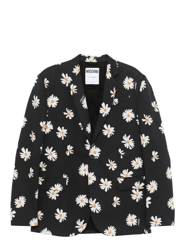 Moschino Single-breasted Jacket - Black