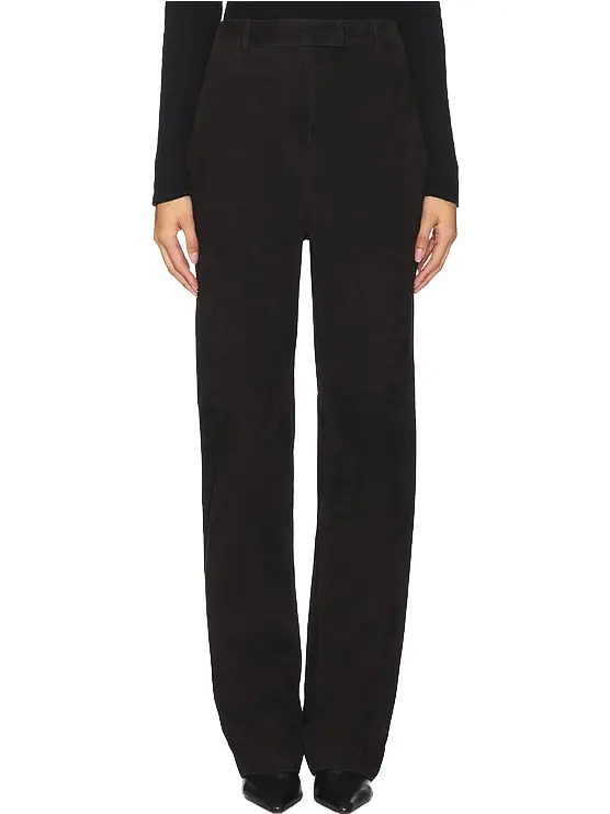 EAVES Blanca Suede Pants - Black