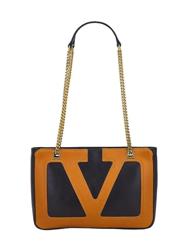Valentino Garavani Viva Superstar Small Tote Bag - Nero & Spice