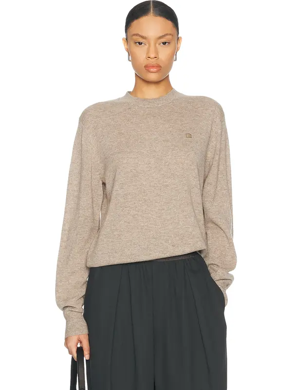 Acne Studios Kalas Crewneck Sweater - Greige Melange