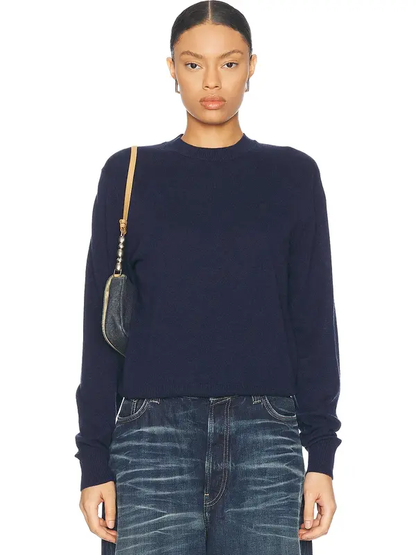 Acne Studios Kalas Crewneck Sweater - Navy Melange