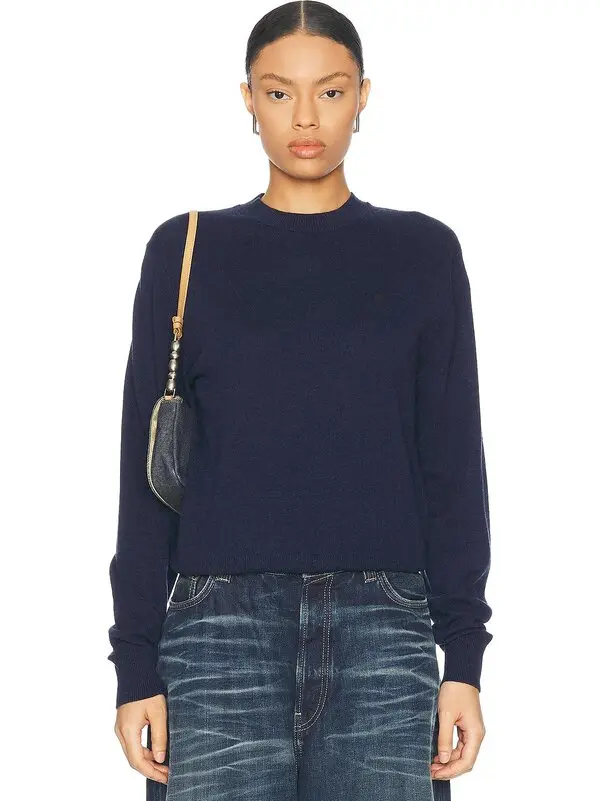 Acne Studios Kalas Crewneck Sweater - Navy Melange