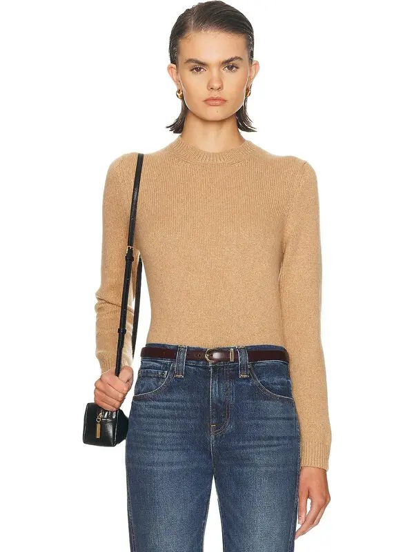 Khaite Leta Cashmere Sweater - Biscotti