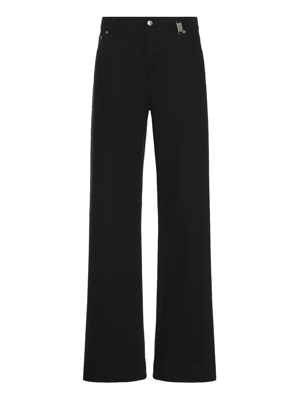 Alexander McQueen Wide-leg Jeans - Black