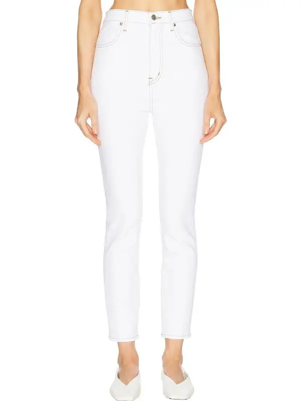 FRAME X Carolina Herrera The Taper Jeans - White