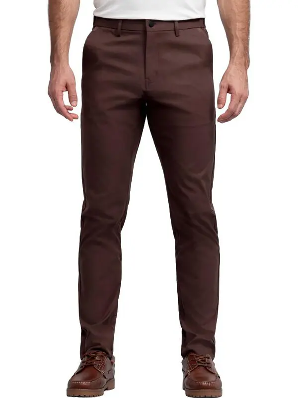 JACK ARCHER Jetsetter Tech Slim Fit Pant - Bourbon Brown