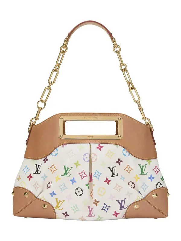LOUIS VUITTON Takashi Murakami Monogram Multicolore Judy - White