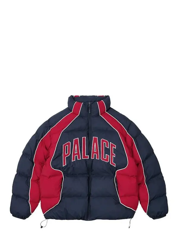 PALACE Sport Mit Puffer Jacket - Navy Blue/tomato Red
