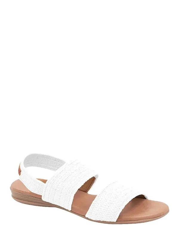 Andre Assous Nigella Woven Sandals - White