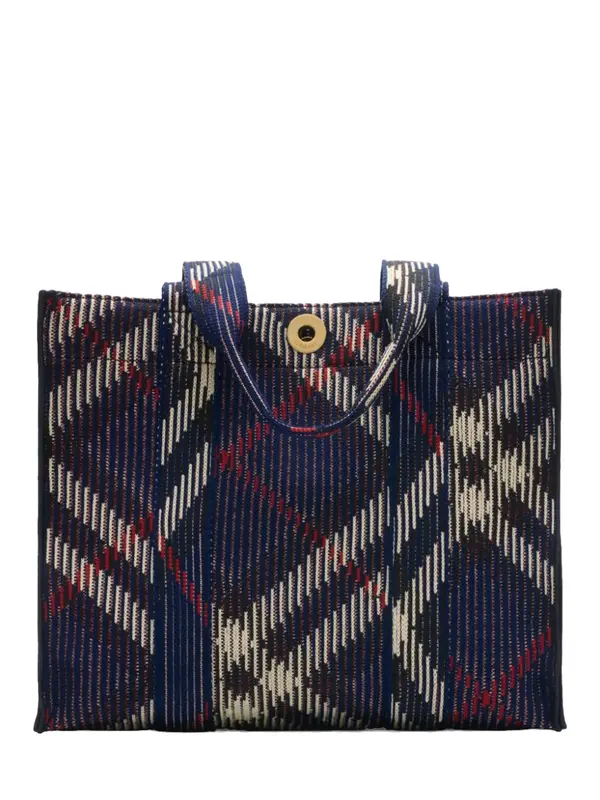 Burberry Vintage Check Tote - Blue
