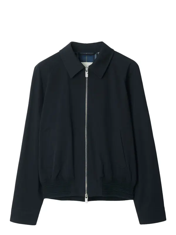 Burberry Zip-up Shirt Jacket - Blue