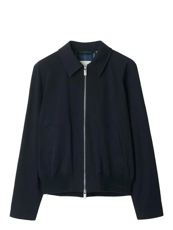 Burberry Zip-up Shirt Jacket - Blue