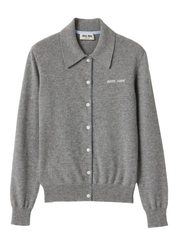 Miu Miu Cashmere Cardigan - Grey