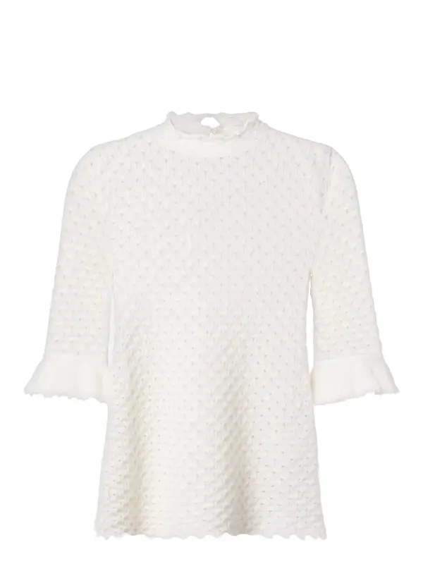 Chloé Wool And Cashmere Sweater - White