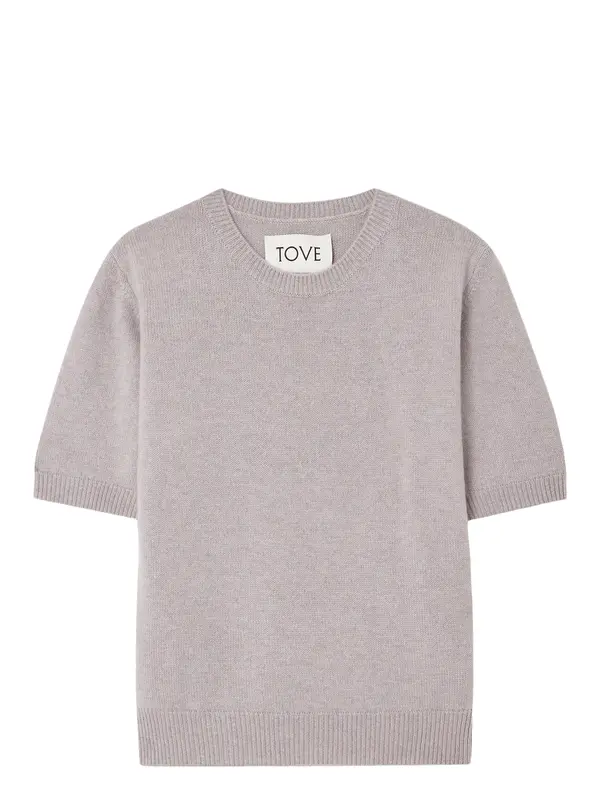 Tove Lura Cashmere Top - Gray